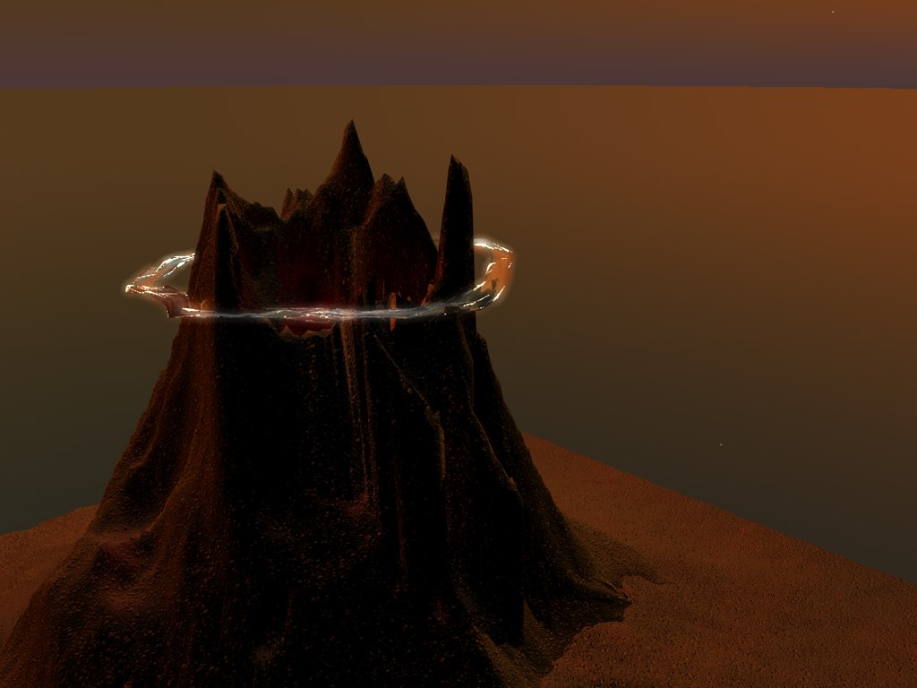 volcano 3d model