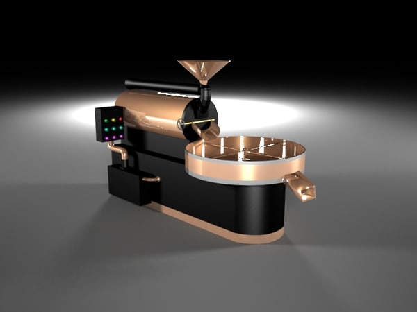 coffee roaster 3d dwg
