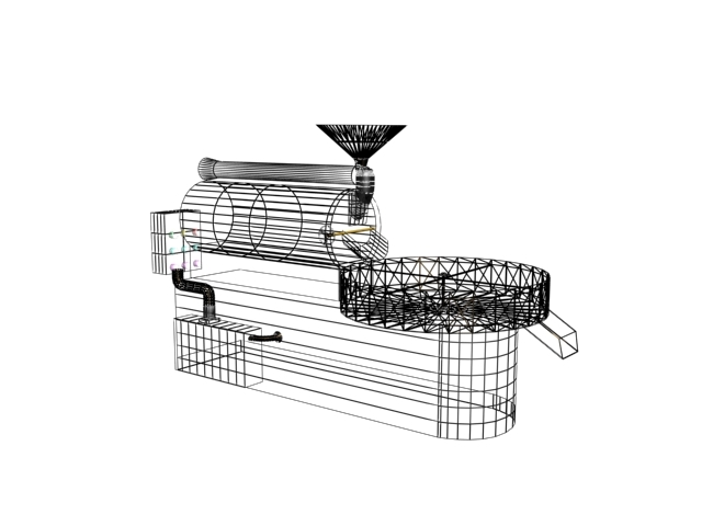coffee roaster 3d dwg