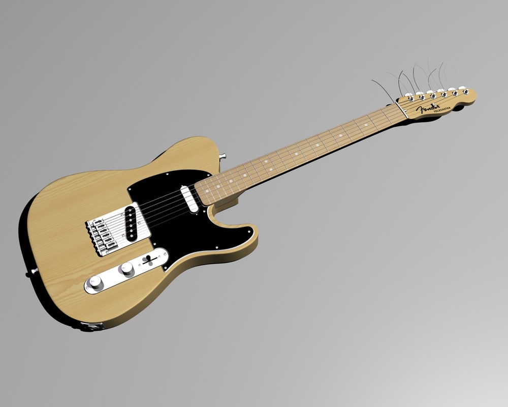 fender telecaster 3d model