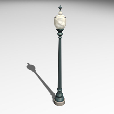 3d lamp post model