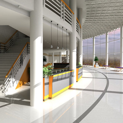 large lobby 3d model