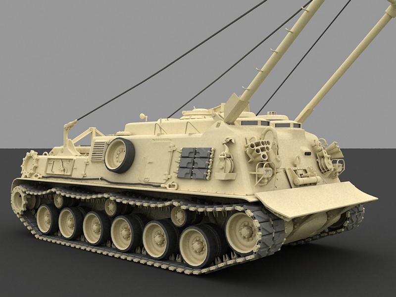 m88a1 medium recovery 3d model