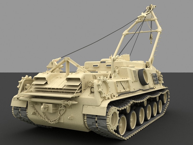m88a1 medium recovery 3d model