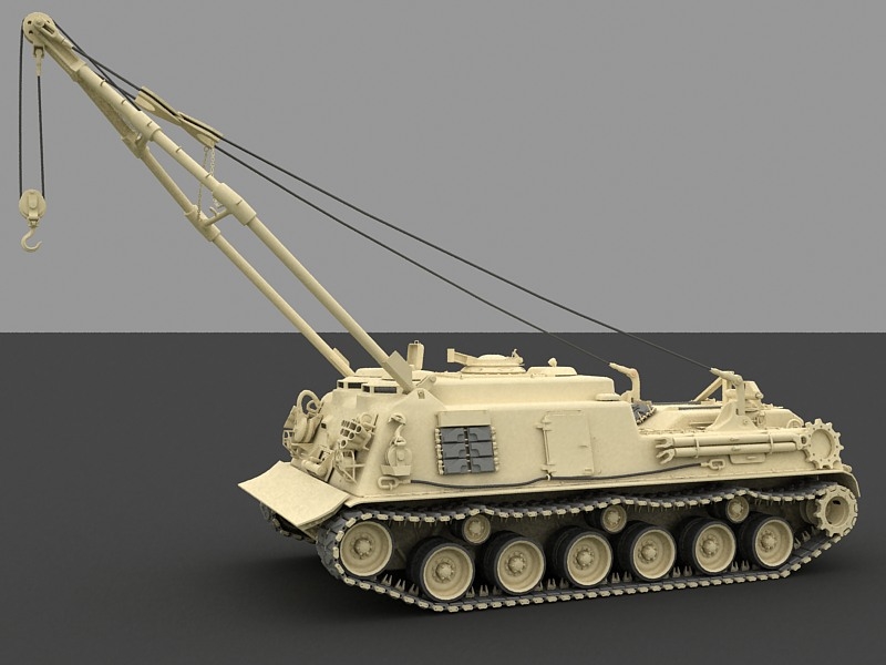 m88a1 medium recovery 3d model