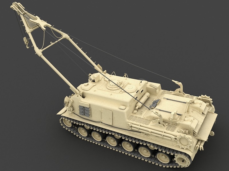 m88a1 medium recovery 3d model