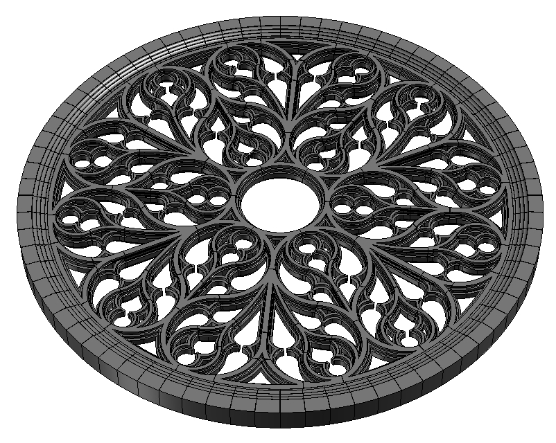 3ds max rose window