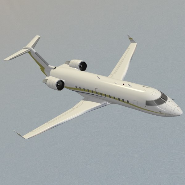 challenger 850 business jet 3d c4d