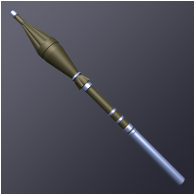 3d rpg-7 warhead model