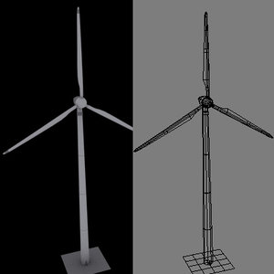 3d model simple windmill
