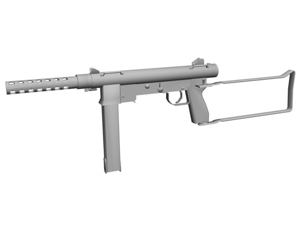 modèle 3D de Carl Gustav M45 - suédois K SMG - TurboSquid 468780