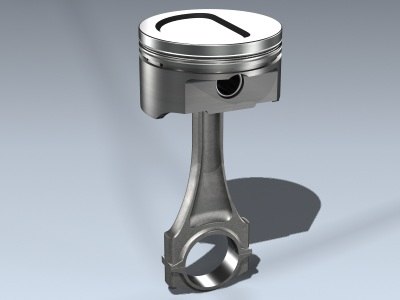 3d piston combustion engine model