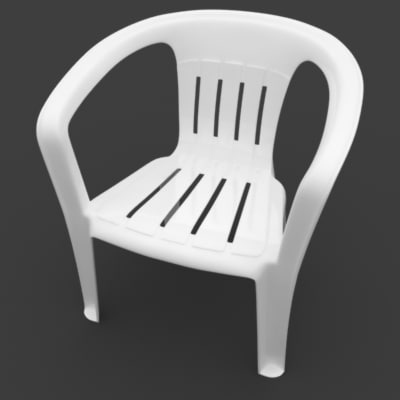 plastic chair 3d model