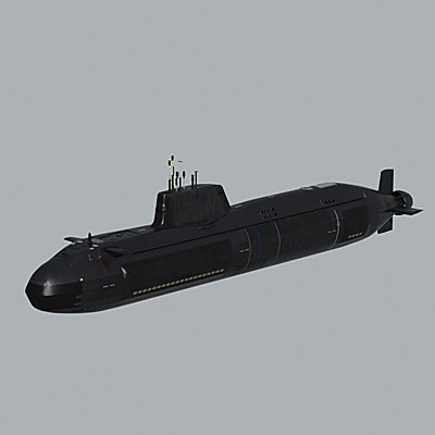 3d model hms astute s119