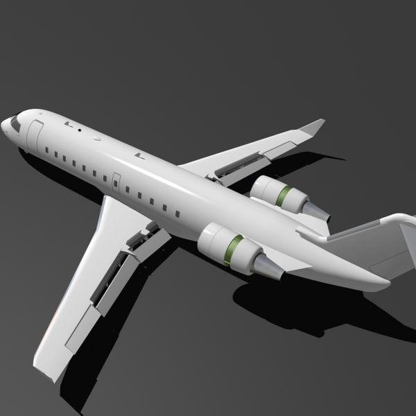3d challenger 850 private business jet model