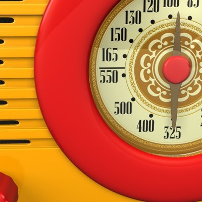 retro radio vintage iconic 3d c4d