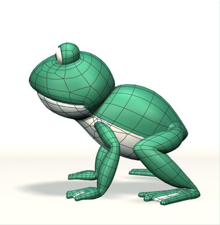 3d frog model