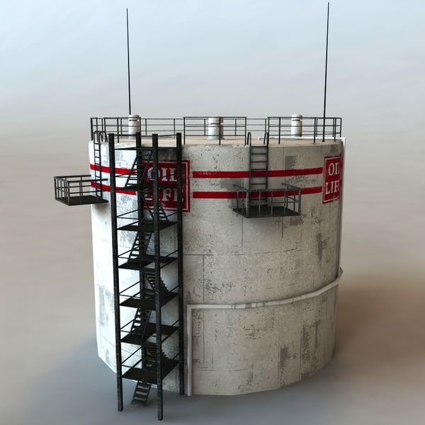 oil tanks 3d model