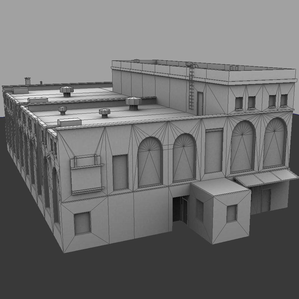warehouse building 3d 3ds