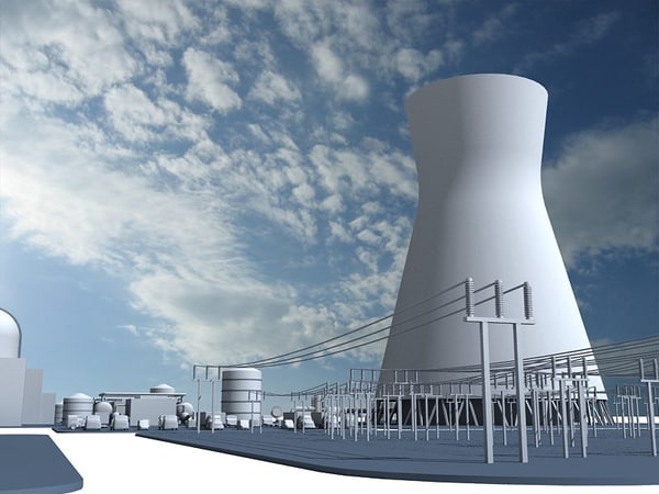 3d nuclear power plant model