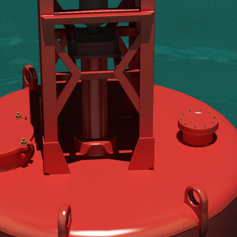 3d buoy modelled model