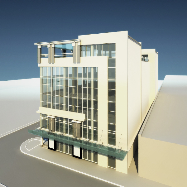 3d office building model