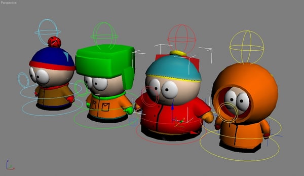 3d model south park