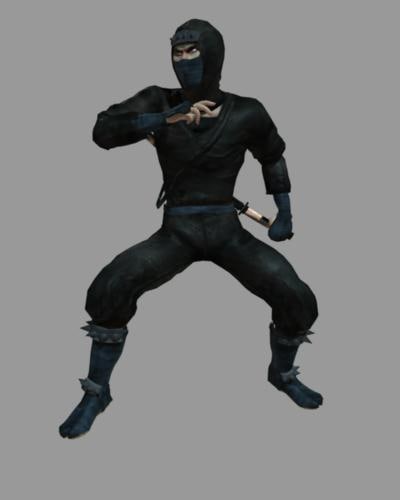 male ninja 3d model