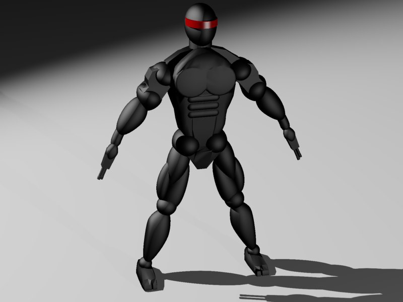 ninja robot 3d max