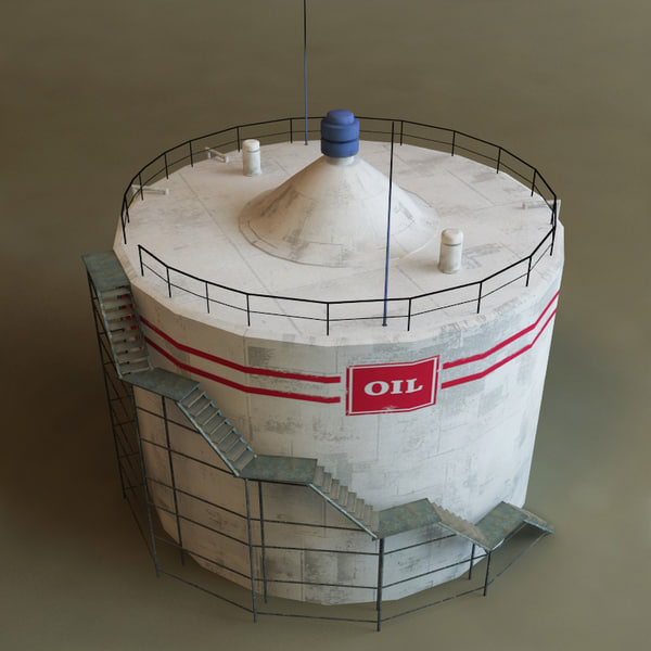 oil tank v2 3d model