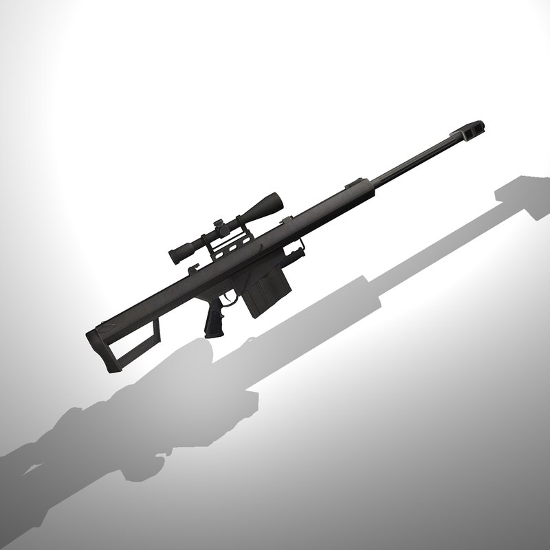 3d model barrett m82a1 m82