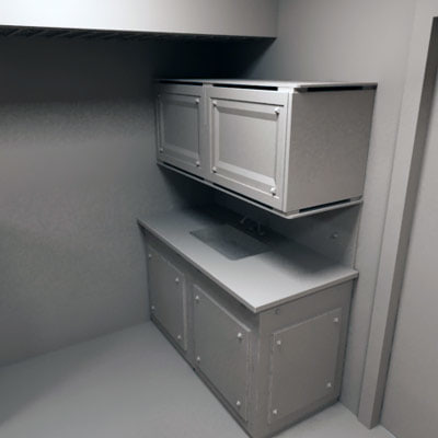 3d restaurant kitchen model