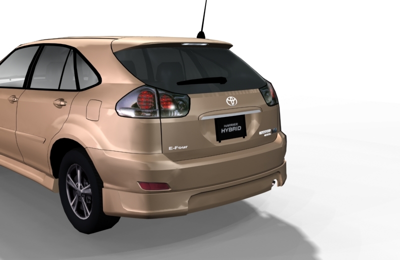 3d model toyota harrier hybrid