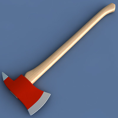 3d fireman axe