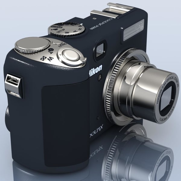 nikon coolpix p5000 camera 3d 3ds