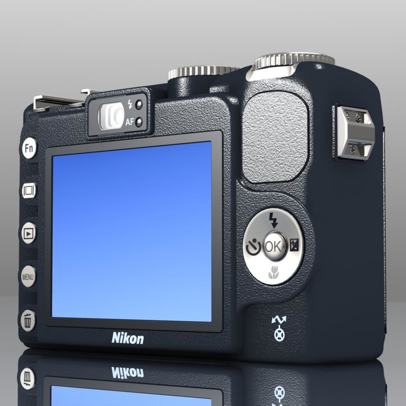 nikon coolpix p5000 camera 3d 3ds