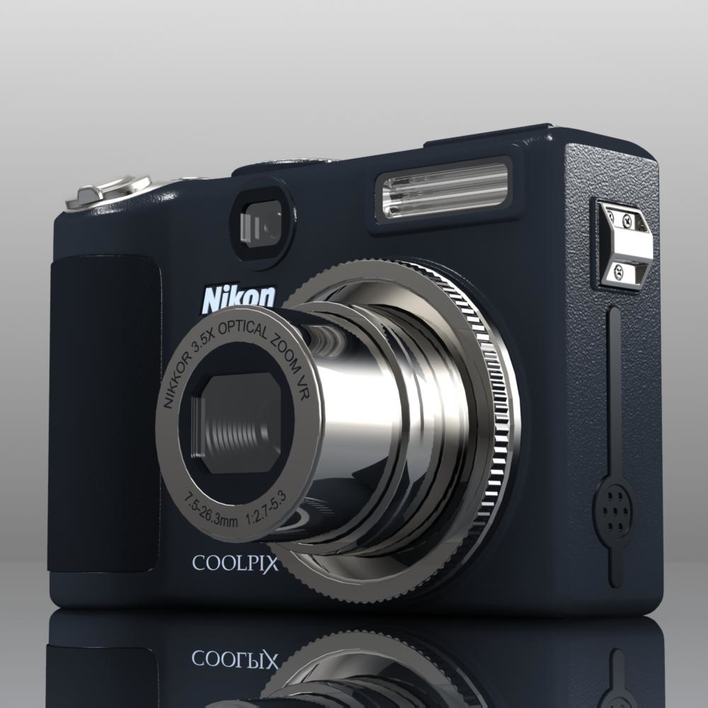 nikon coolpix p5000 camera 3d 3ds