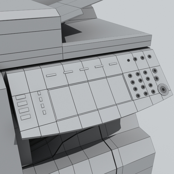 3d model of copier