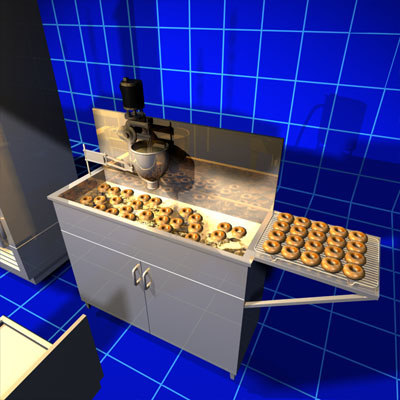 3d model donut shop equipment 01