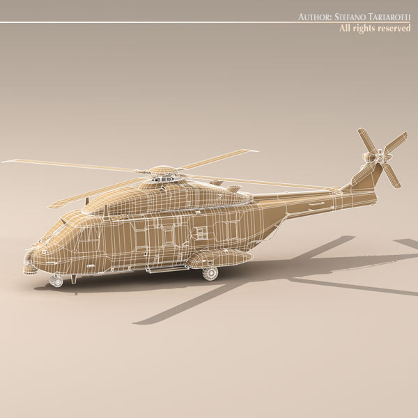3d nh-90 helicopter nh90 model