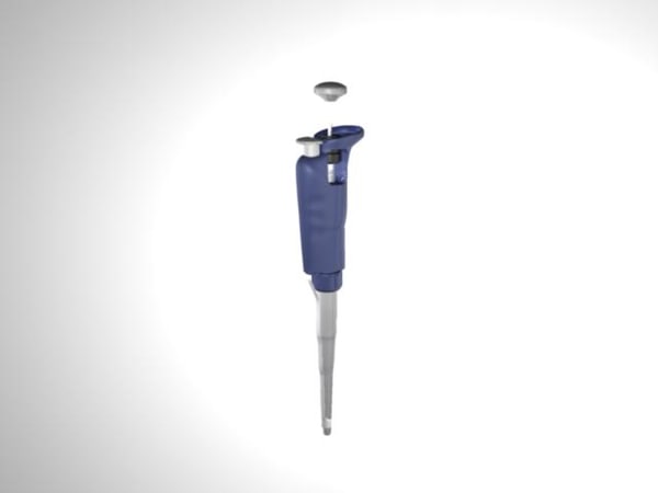 pipette lab research 3d model