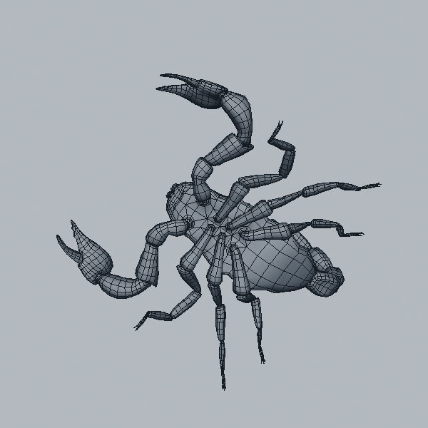 3d model of scorpion scorp scorpio