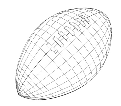 3d model foot ball football
