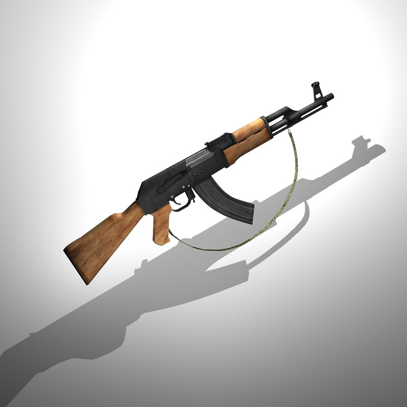 3d ak 47 model