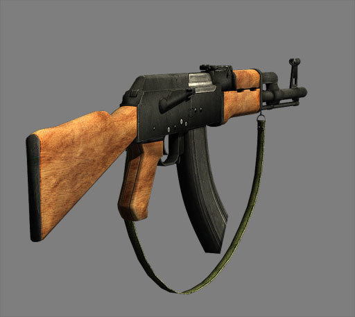 3d ak 47 model