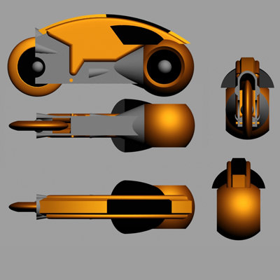 3d tron lightcycle model