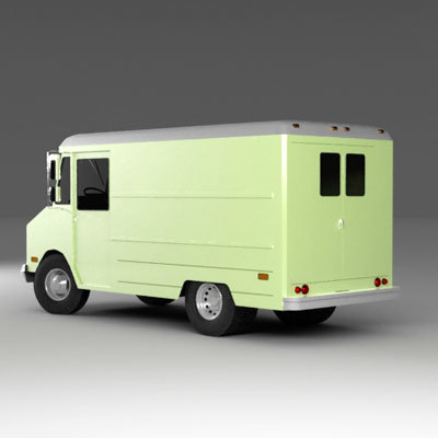 3d model classic step van