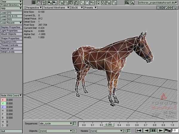 3d horse torque