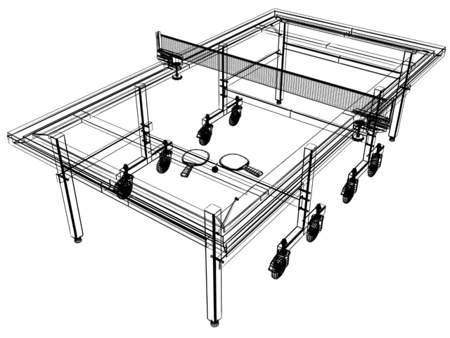 ping-pong table c4d