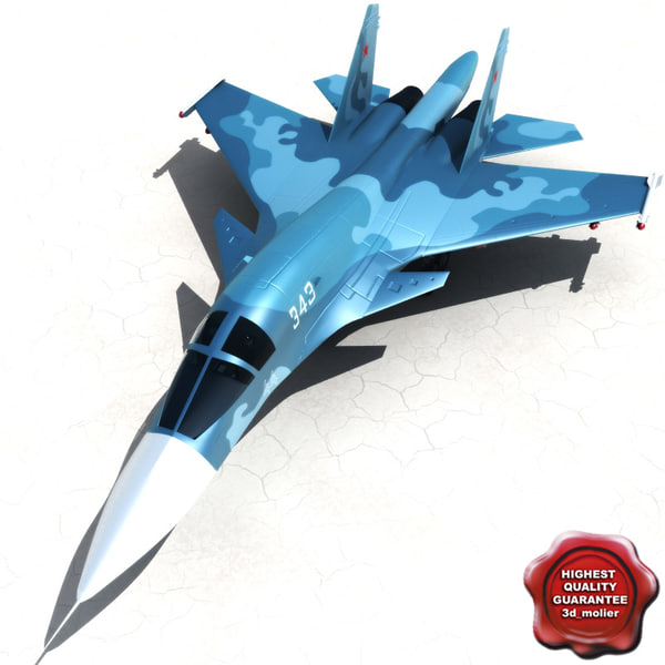 Sukhoi Su-34 3D Models for Download | TurboSquid